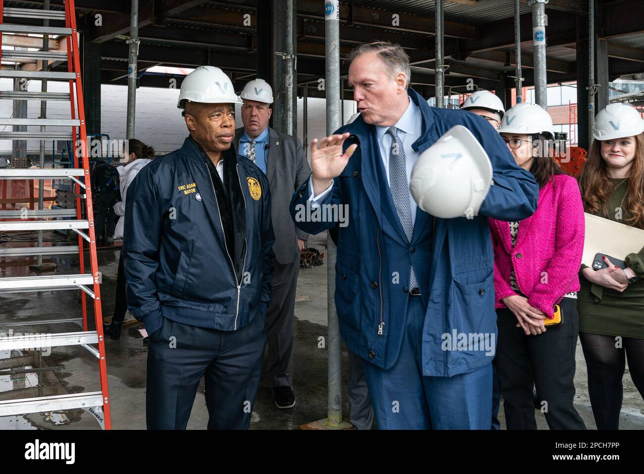 New York, United States. 13th Mar, 2023. Mayor Eric Adams tours the ...