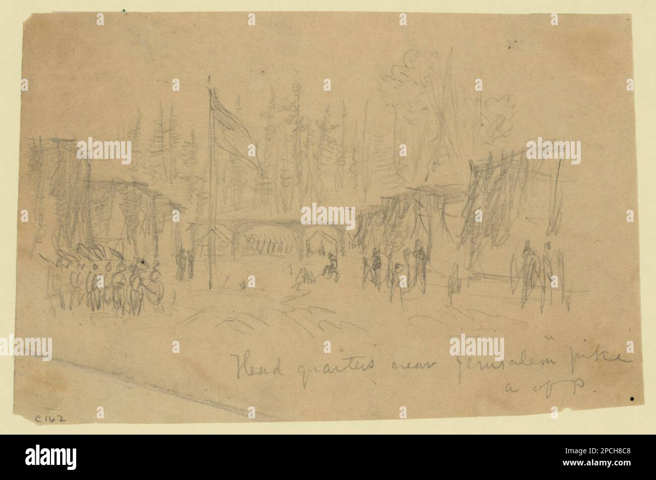 Head quarters near Jerusalem "pike", A. of P.. Morgan collection of ...