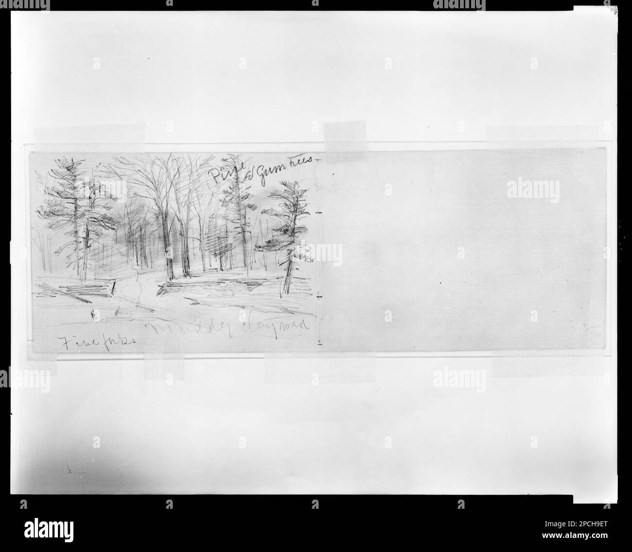 Five forks. Morgan collection of Civil War drawings. Five Forks, Battle ...