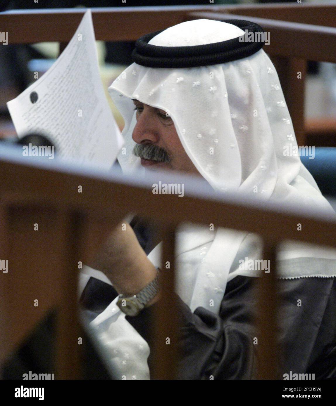 Co-defendant Sultan Hashim Ahmad al-Tai, during the trail of former ...