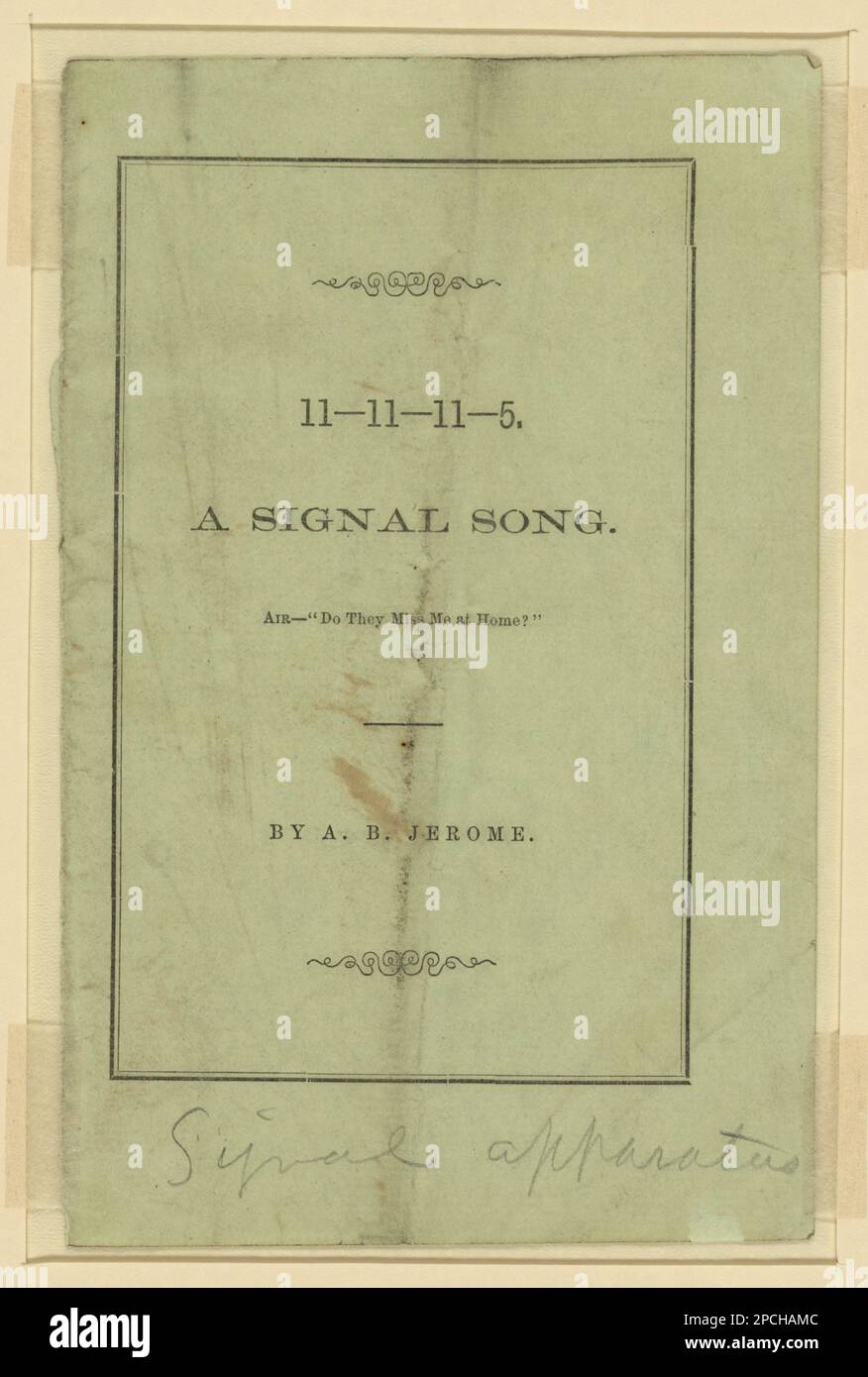 Signal apparatus. Morgan collection of Civil War drawings. United ...