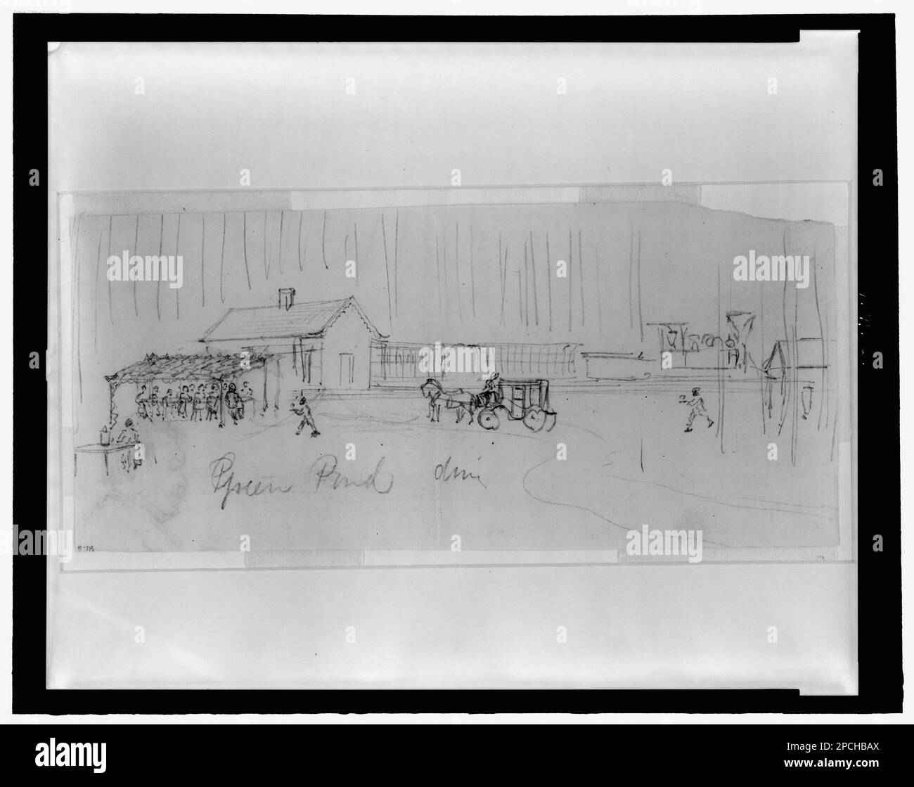 Green Pond drive. Morgan collection of Civil War drawings. Railroad ...