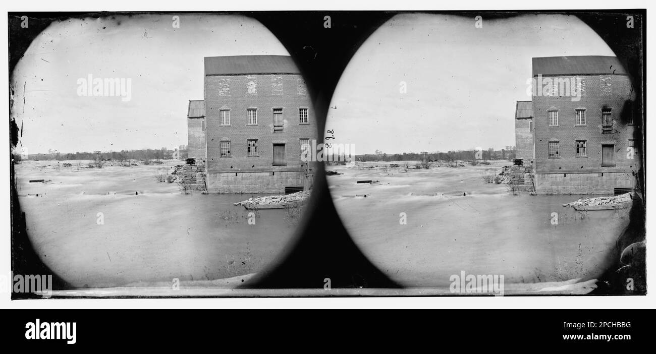 Richmond, Virginia. Mills in Manchester, on south side of river. Civil ...