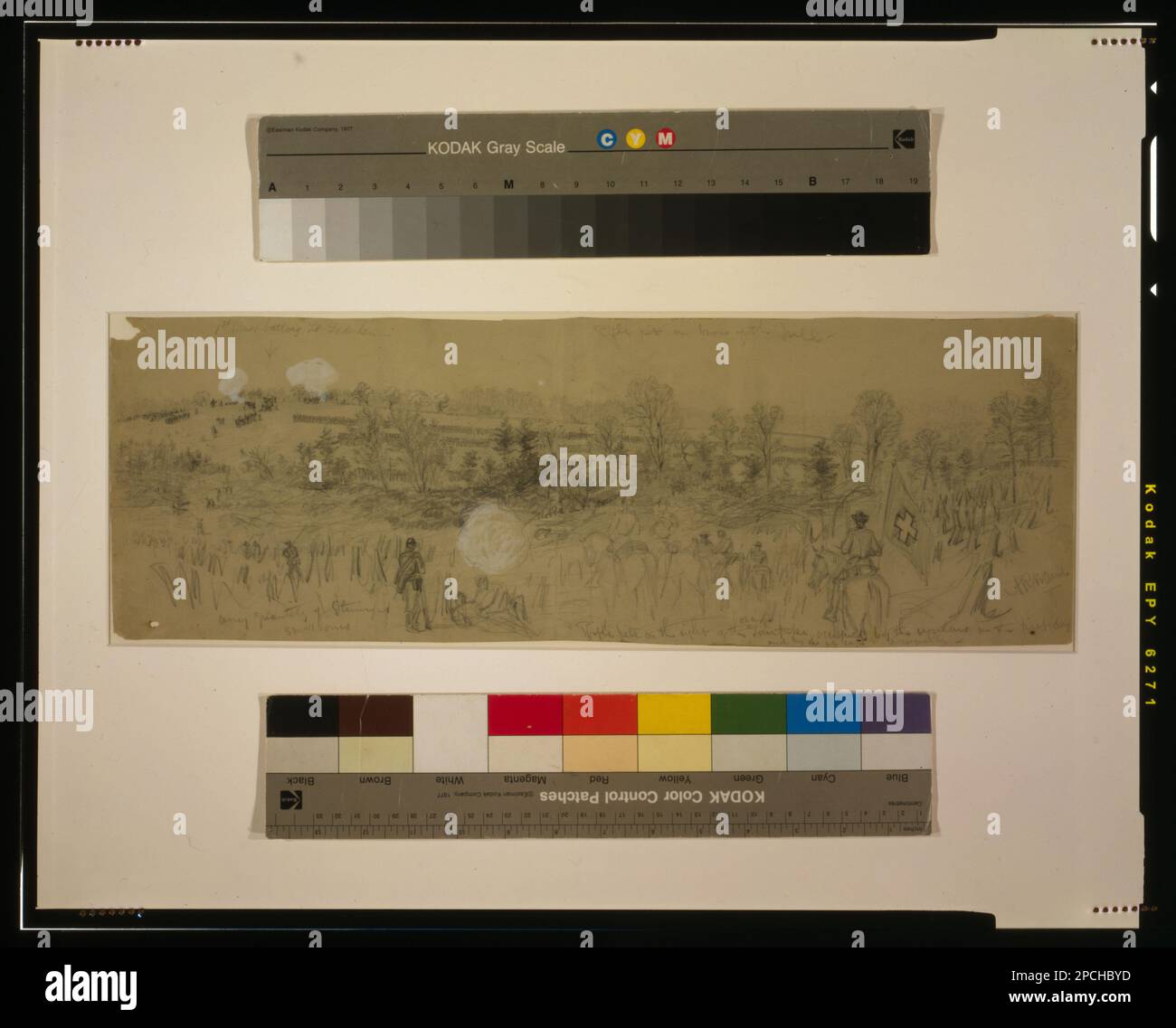 Rifle pits on the right of the Orange Turnpike occupied by the regulars ...
