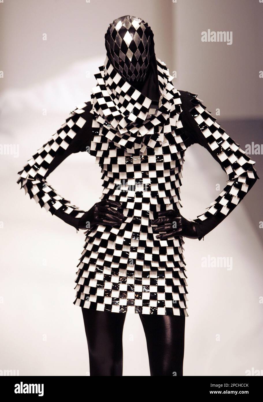 A model on the catwalk displays a creation from the Gareth Pugh Spring ...