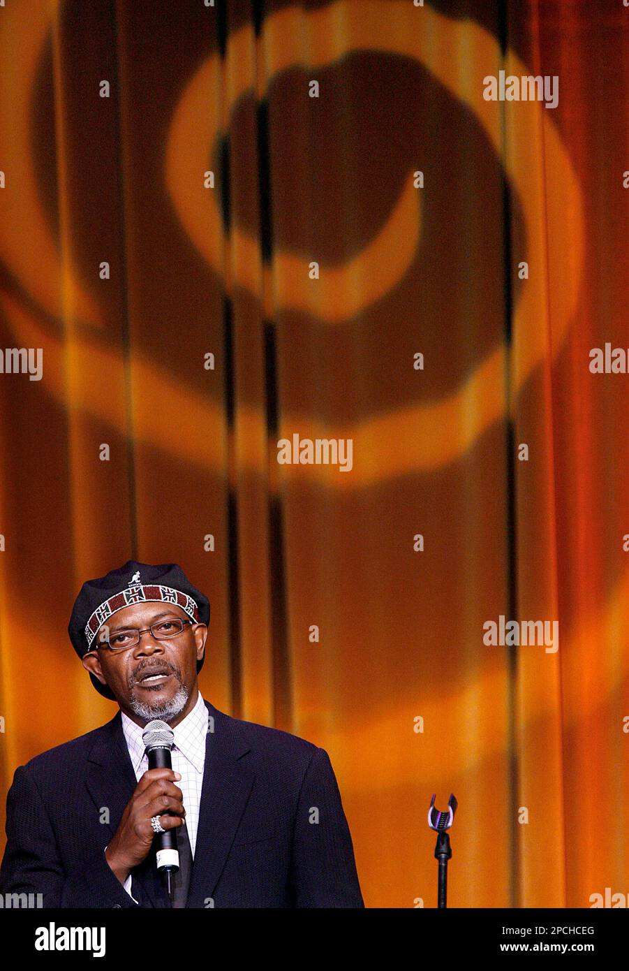 Actor Samuel L. Jackson speaks at the fundraiser gala "Tutu: One ...
