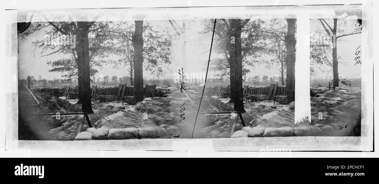 Petersburg, Virginia. Fort Stedman in front of Petersburg. Civil war ...