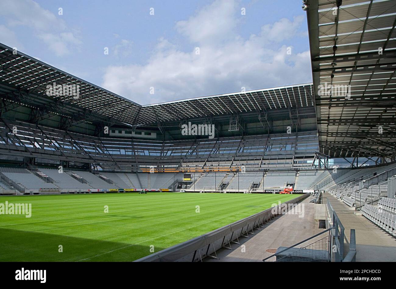 Interior view of the Tivoli stadium in Innsbruck, Austria, taken on 14 ...