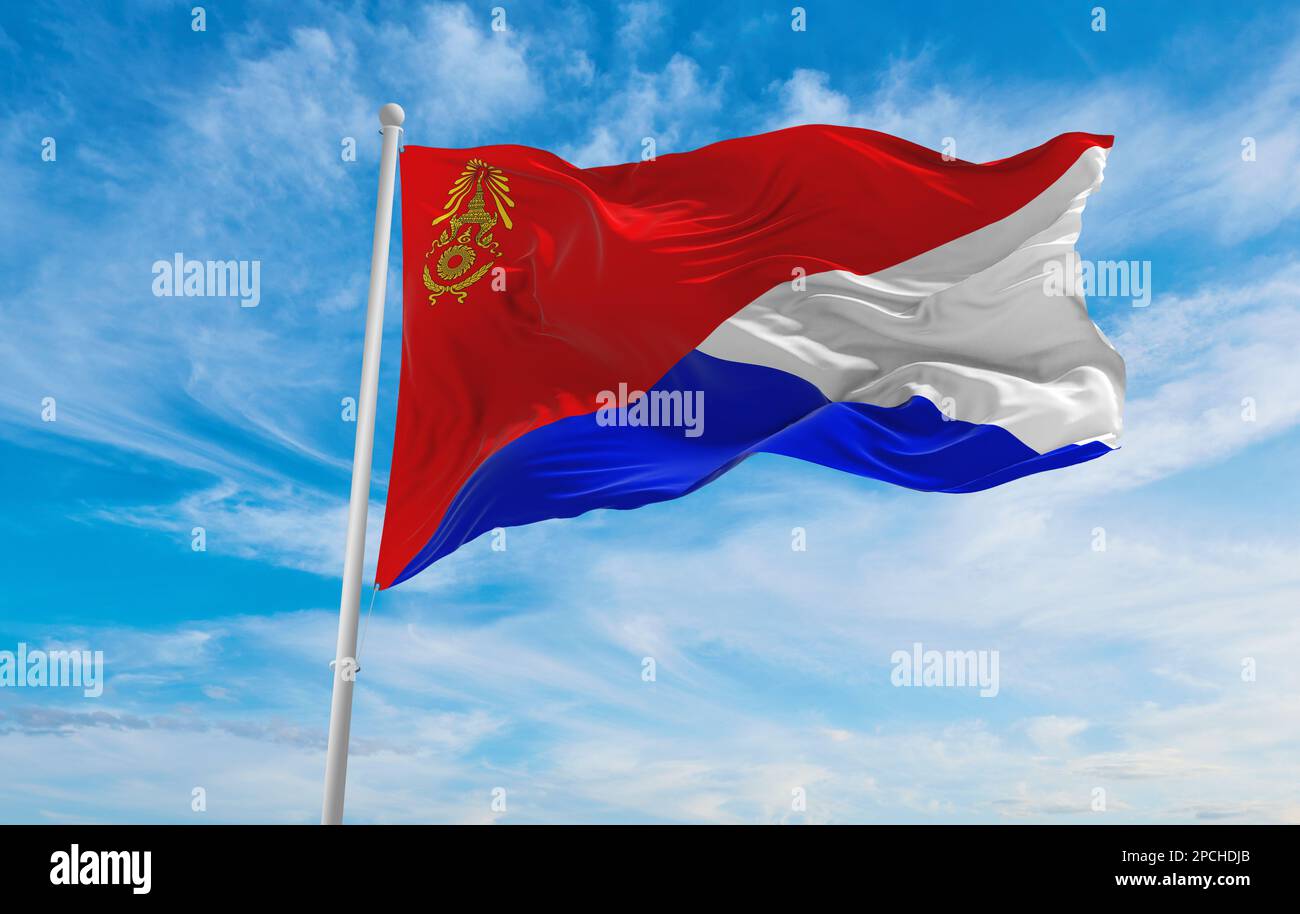 official flag of Identification Thai Army Battalion Military Police ...