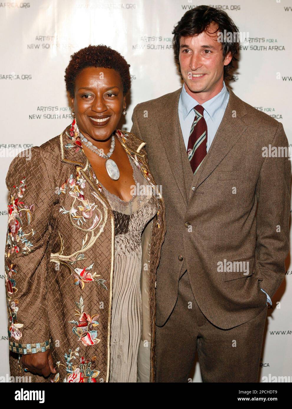 Actors Noah Wyle, right, and CCH Pounder arrive at the Artists for a ...