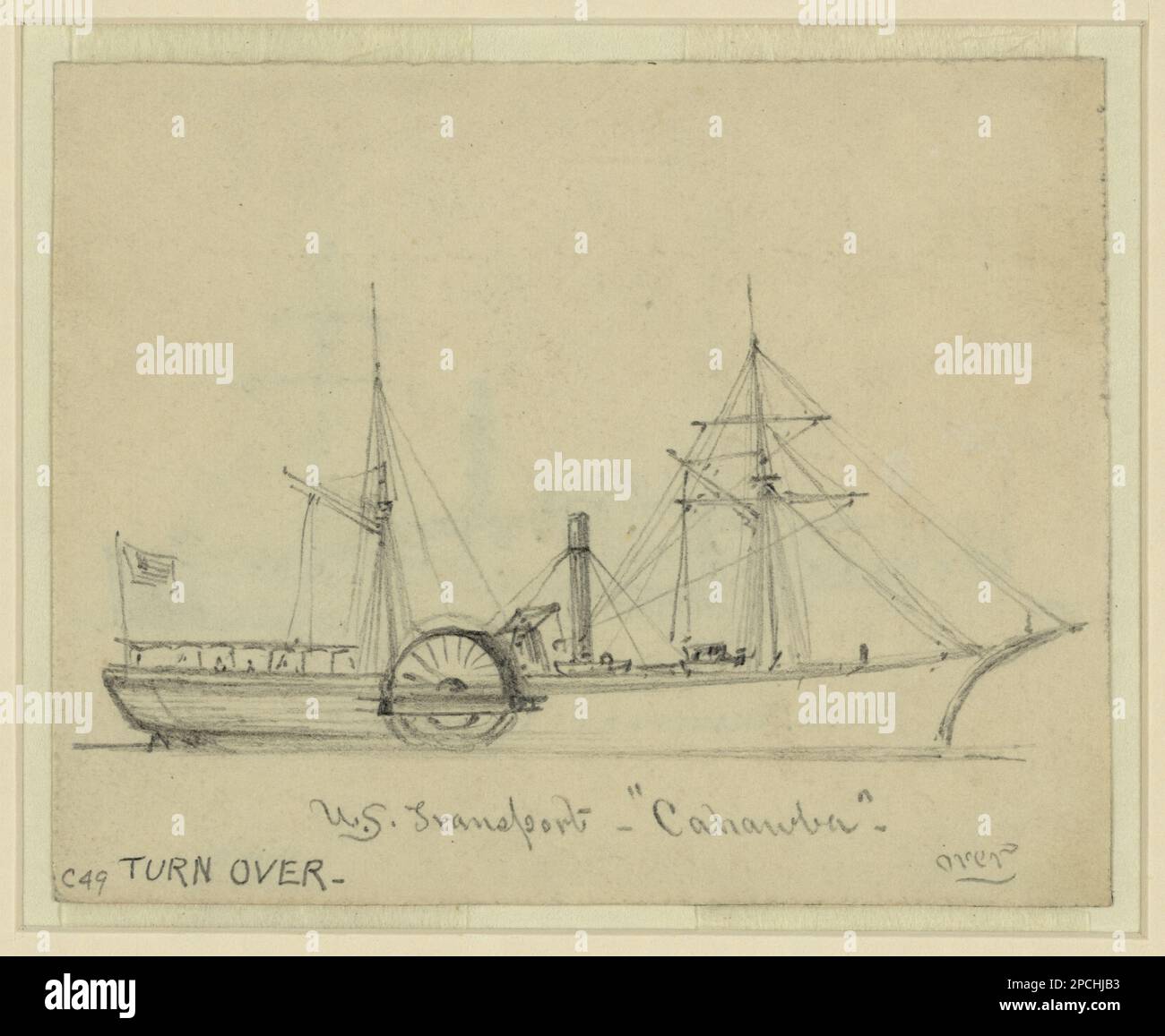 U.S. Transport "Cahawba". Morgan collection of Civil War drawings ...