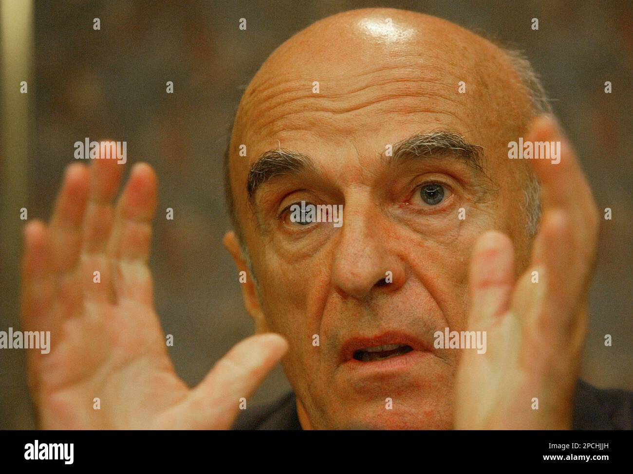 Swiss Minister of Finance Hans-Rudolf Merz speaks during a press ...