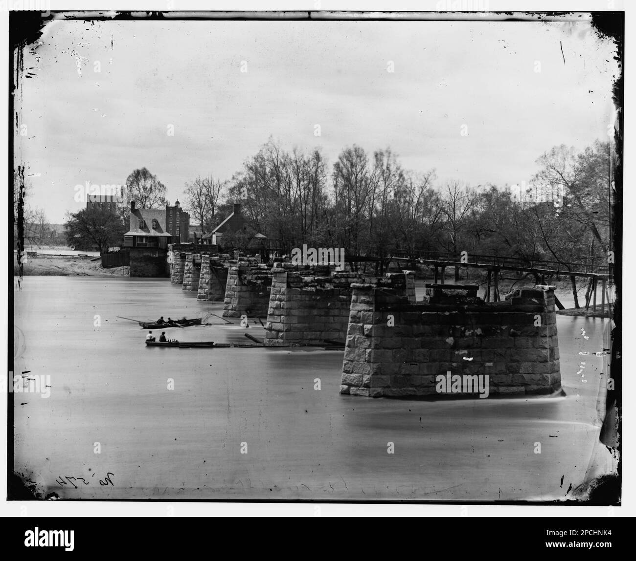 Richmond, Virginia. Ruins of Mayo's bridge. Civil war photographs, 1861 ...