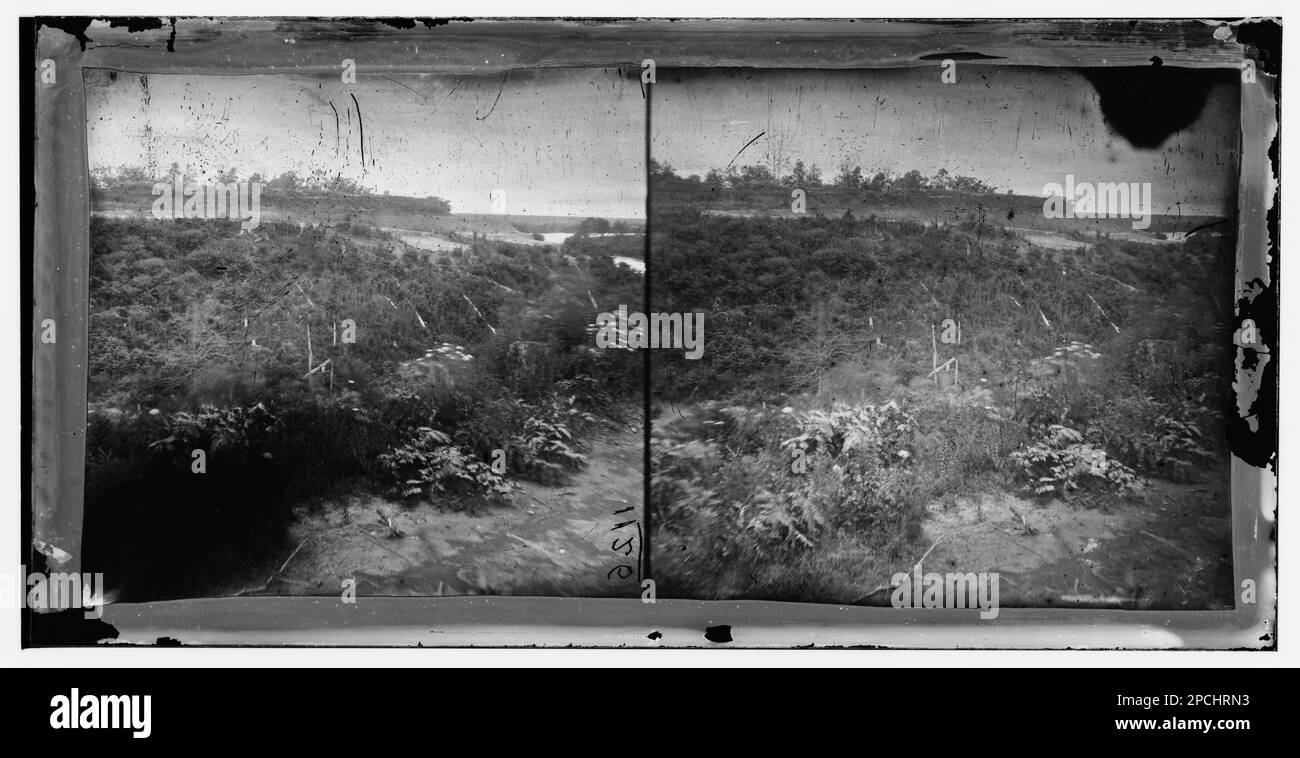 Drewry's Bluff, Virginia. Fort Darling. Confederate. Civil war ...