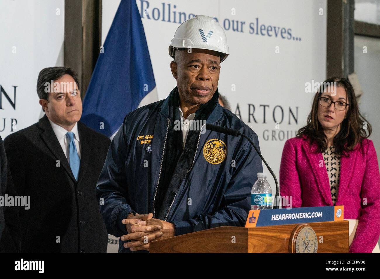 New York, New York, USA. 13th Mar, 2023. Mayor Eric Adams speaks after ...