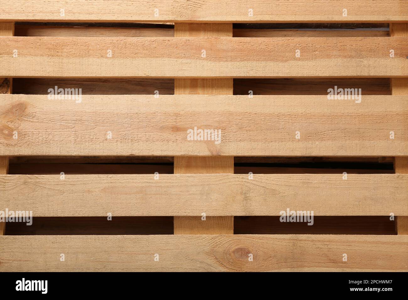 Wooden pallet as background, top view. Transportation and storage Stock ...
