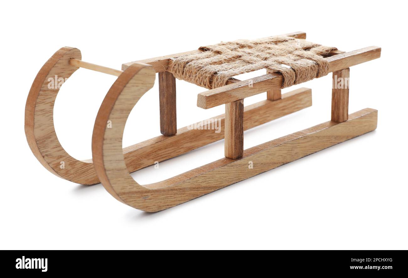 Simple wooden sleigh Cut Out Stock Images & Pictures - Alamy