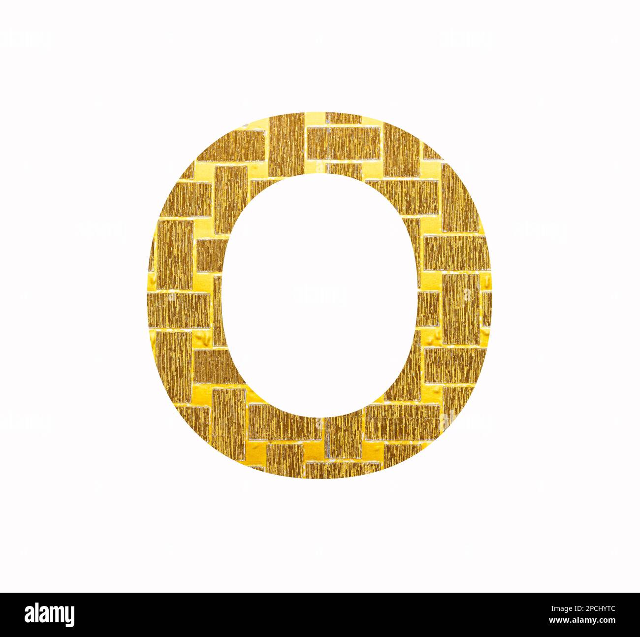 Alphabet letter O uppercase - Gold glitter foil textured Stock Photo ...