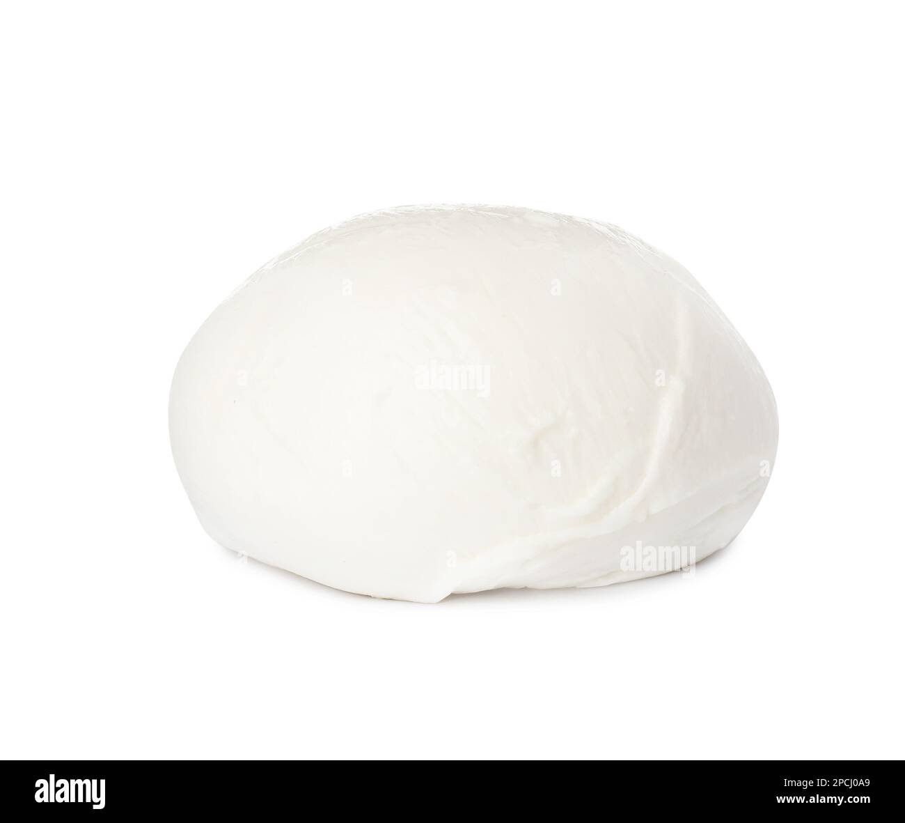 Delicious mozzarella cheese ball on white background Stock Photo - Alamy