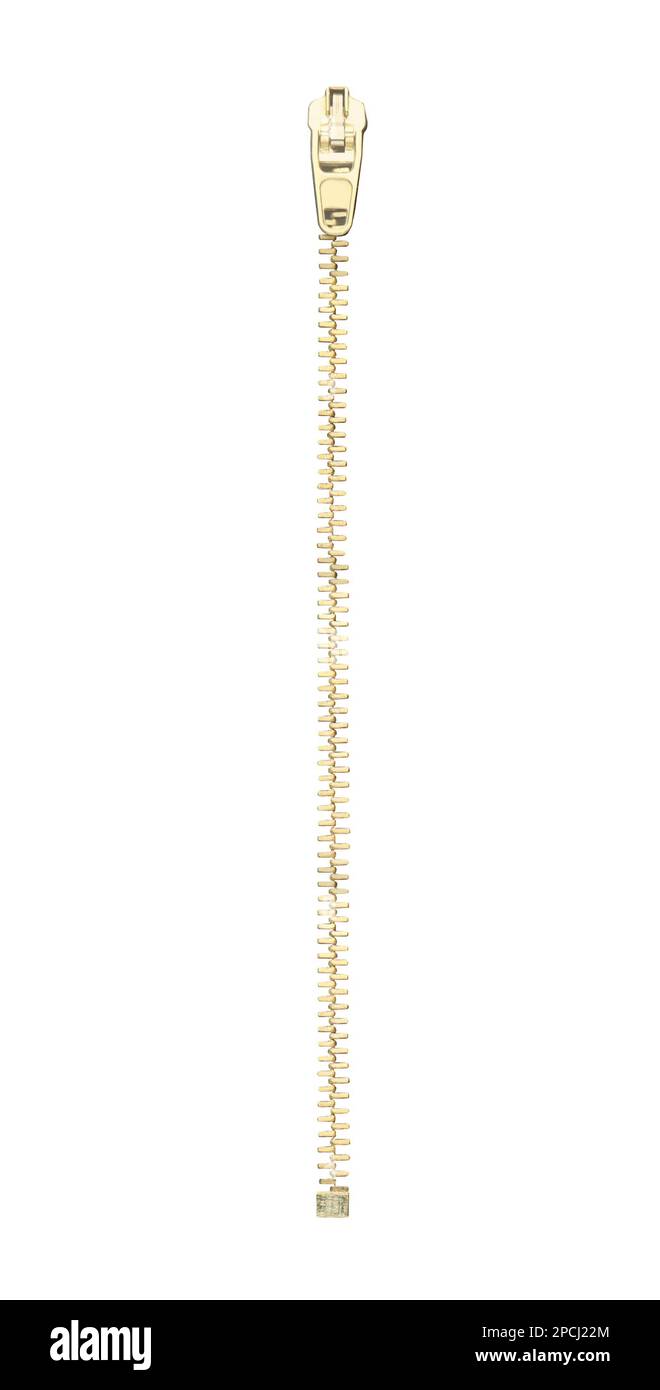 Metal zipper isolated on hi-res stock photography and images - Alamy