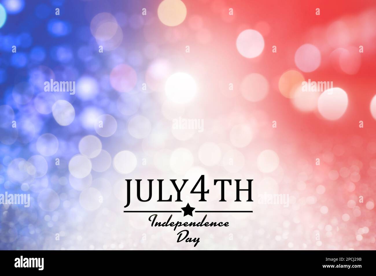 4th of July - Independence Day of USA. Blurred view of glitters in ...