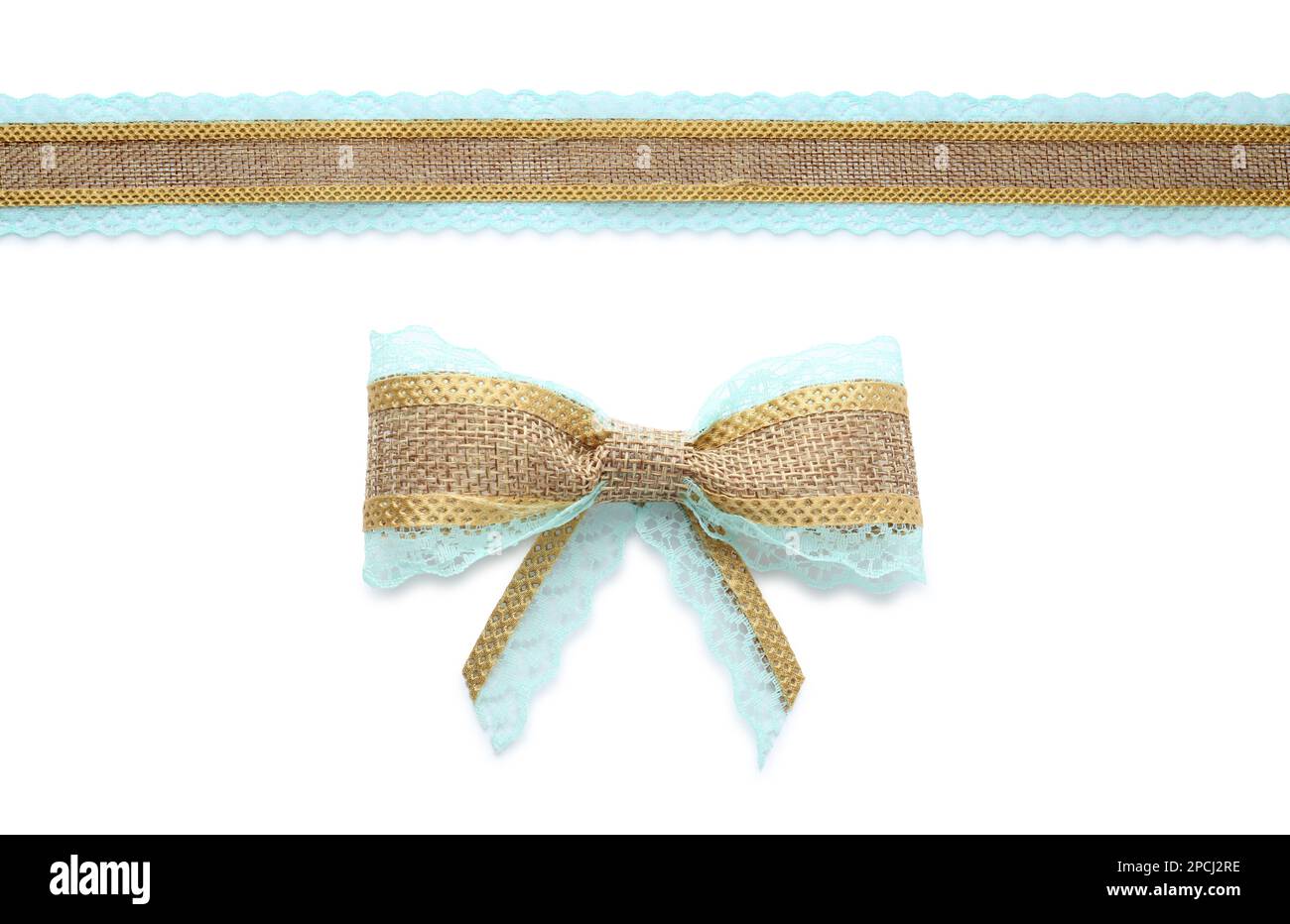 Light blue cloth and white ribbon hi-res stock photography and images ...