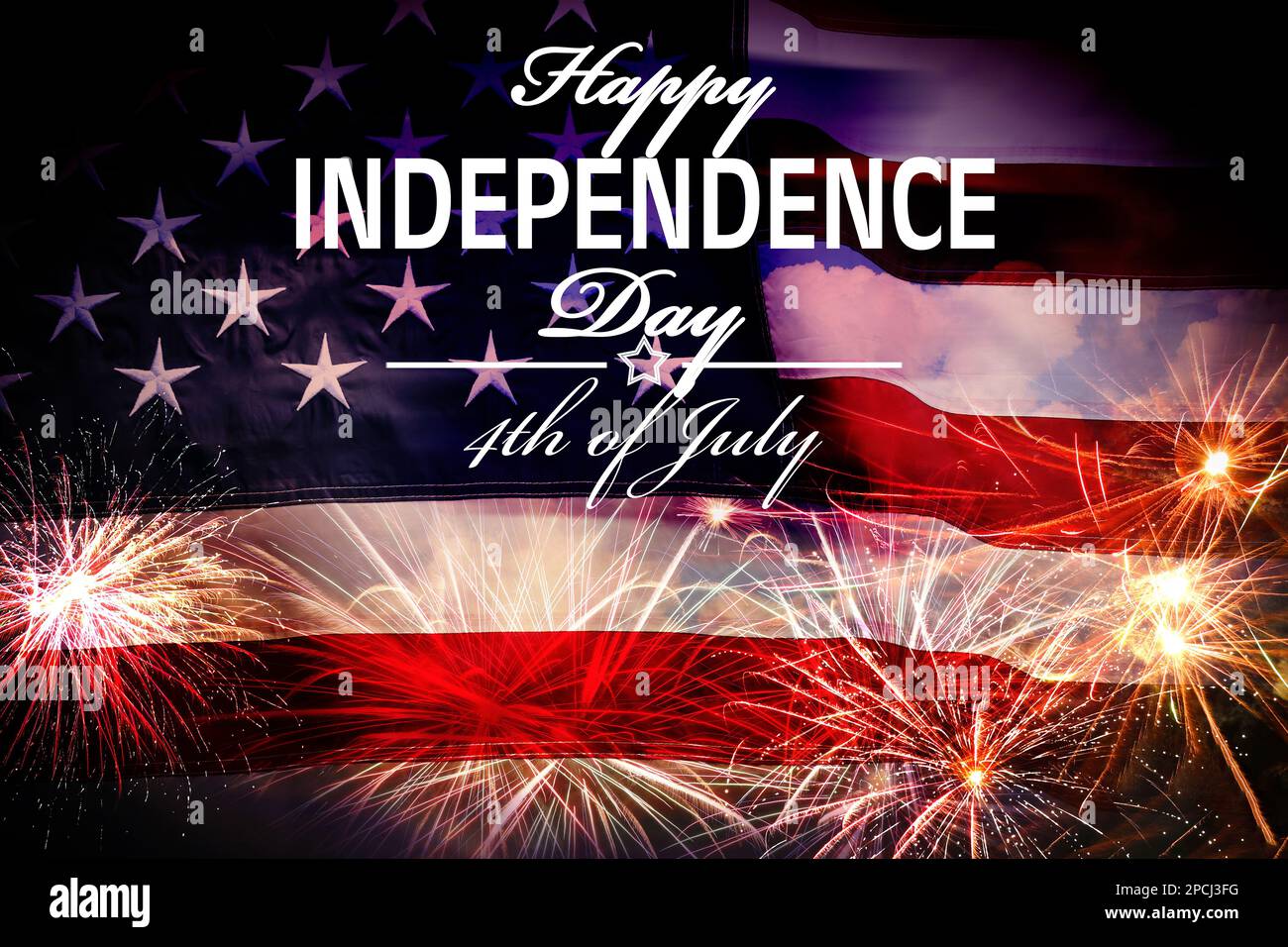 American flag fireworks hi-res stock photography and images - Alamy