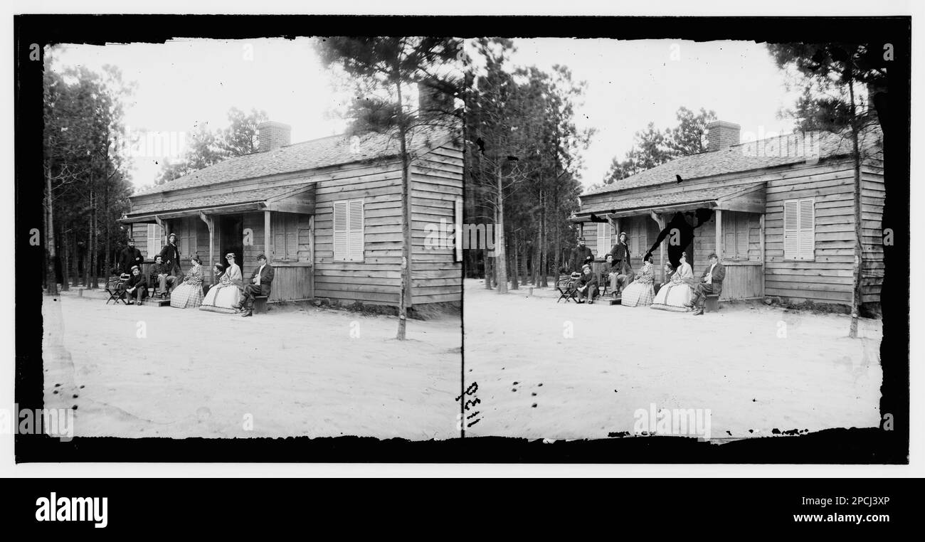 Drewry's Bluff, Virginia. Officer's quarters. 1st Conn. Heavy Artillery ...