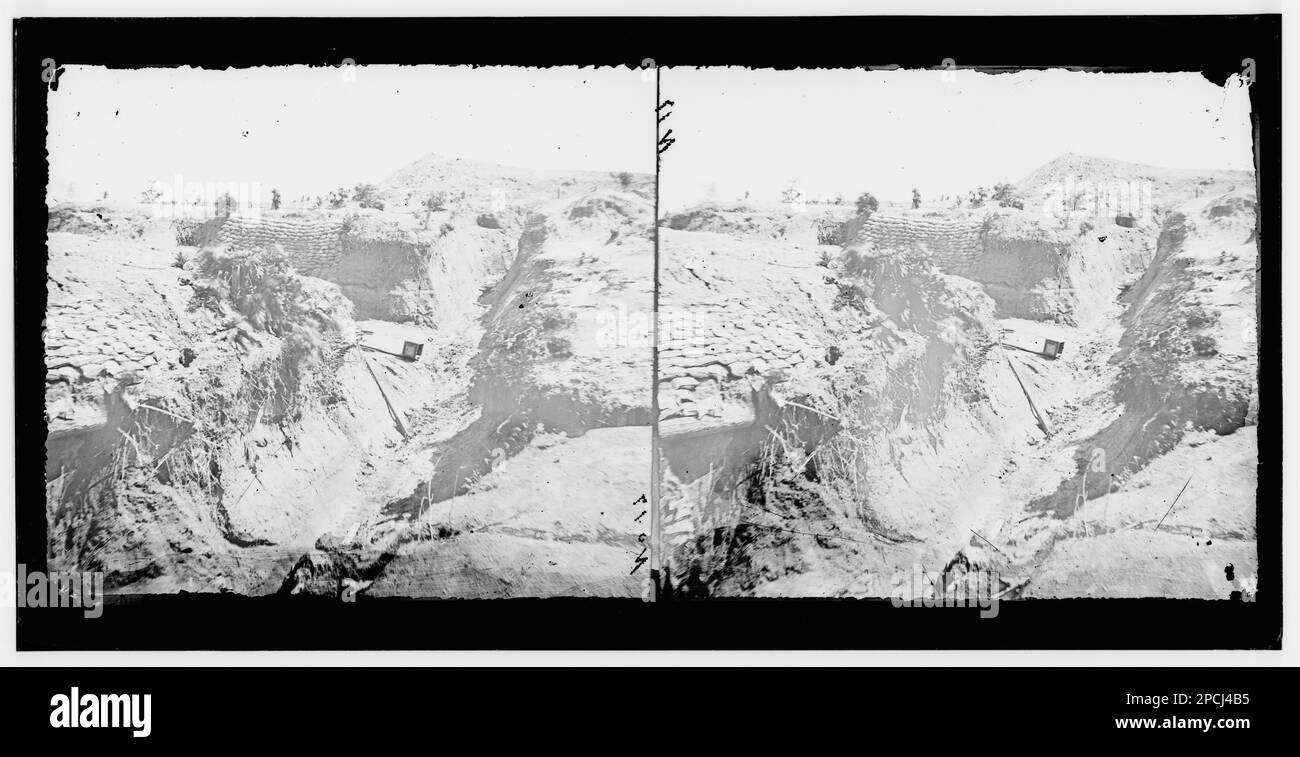 Dutch Gap Canal, James River, Virginia (vicinity). Confederate ...