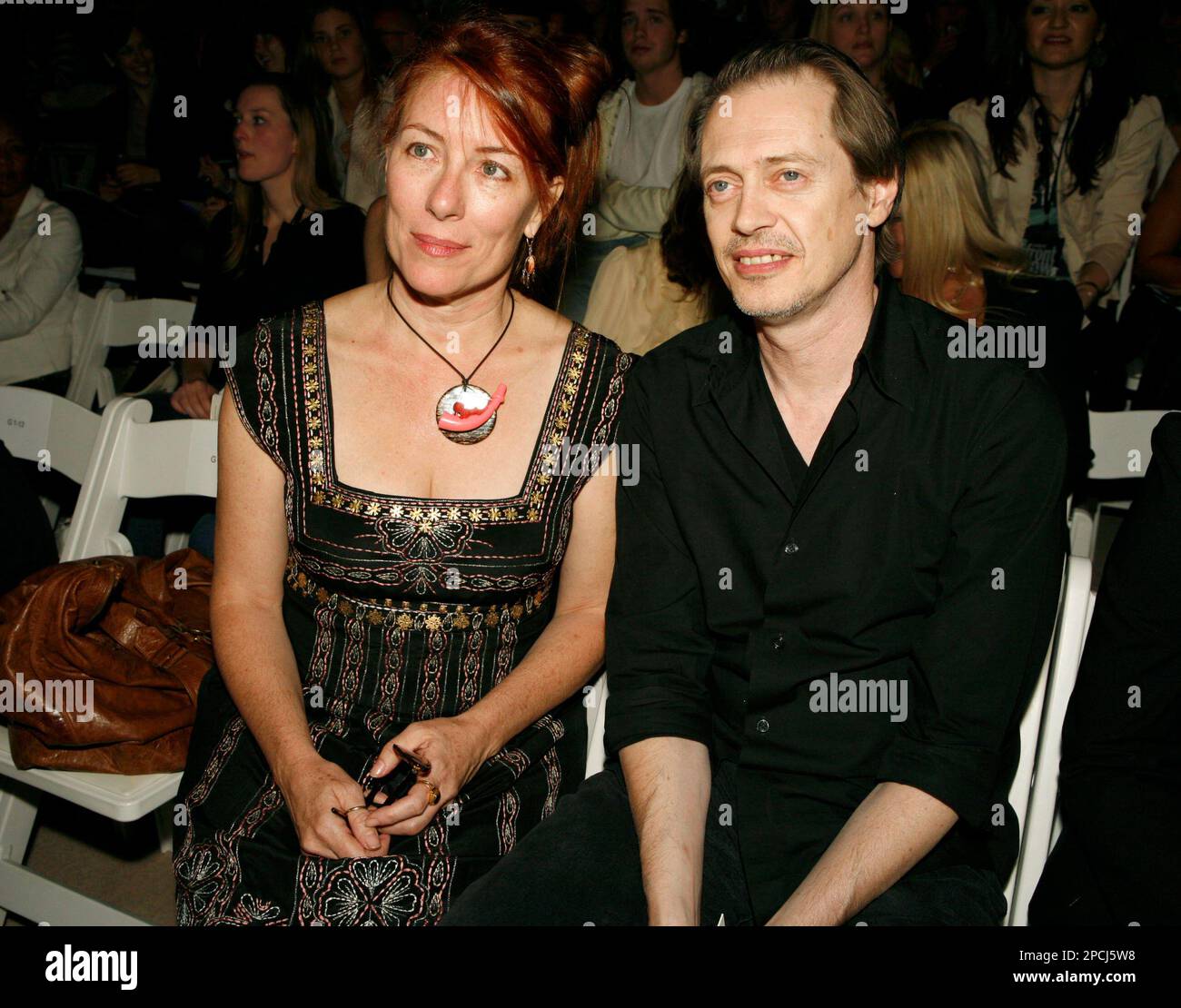 Actor Steve Buscemi and his wife Jo Andres attend the Nanette Lepore ...