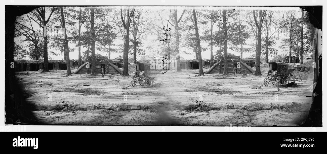 Petersburg, Virginia. Bomb-proofs in front of Petersburg. (Photographic ...