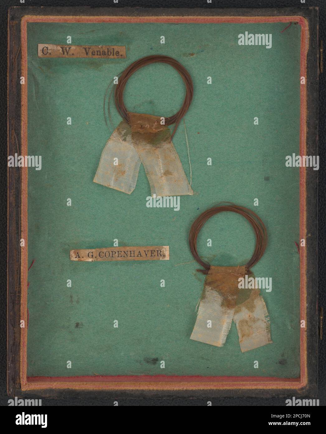 First Sergeant C.W. Venable and Second Lieutenant A.G. Copenhaver of Co ...