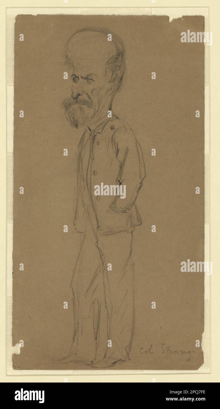 Col Strang. Morgan collection of Civil War drawings. Military officers ...