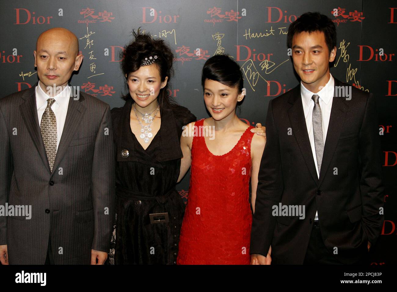 From right, Hong Kong actor Daniel Wu, Chinese actress Zhou Xun, Zhang ...