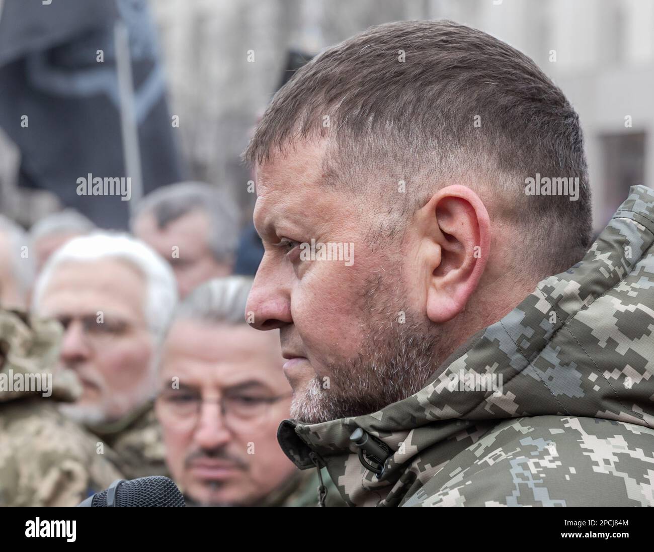 Kyiv, Ukraine. 10th Mar, 2023. Valeriy Fyodorovych Zaluzhniy utters ...