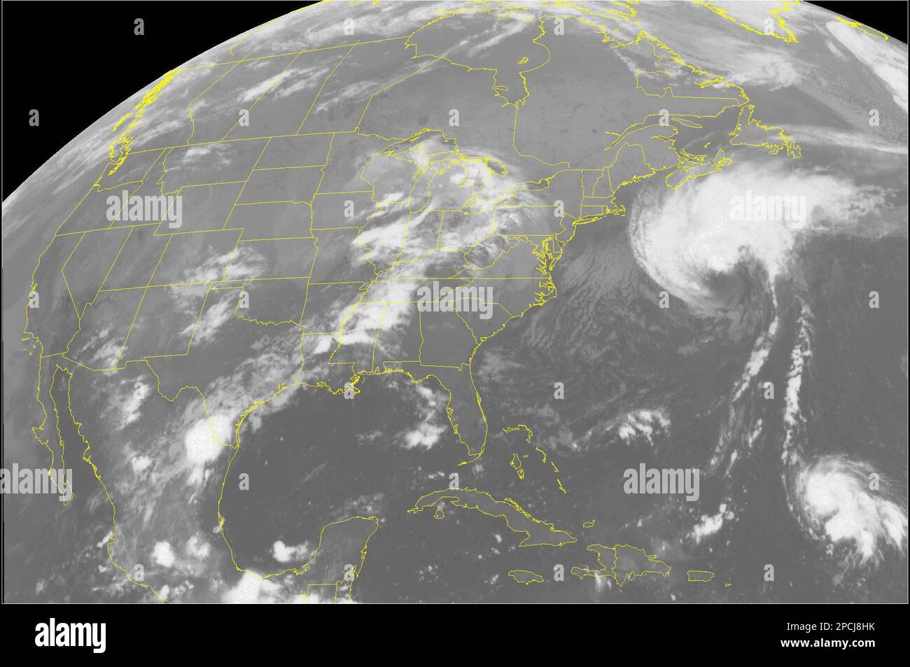 This NOAA satellite image taken Tuesday, September 12, 2006 at 2:45 AM ...
