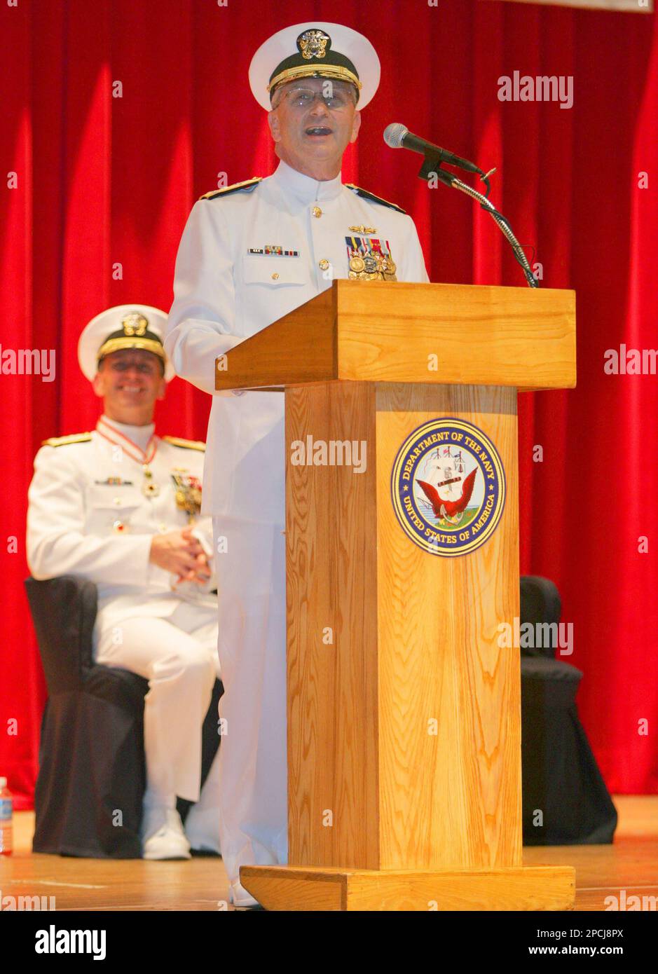 New commander of the U.S. 7th Fleet Vice Adm. William D. Crowder ...