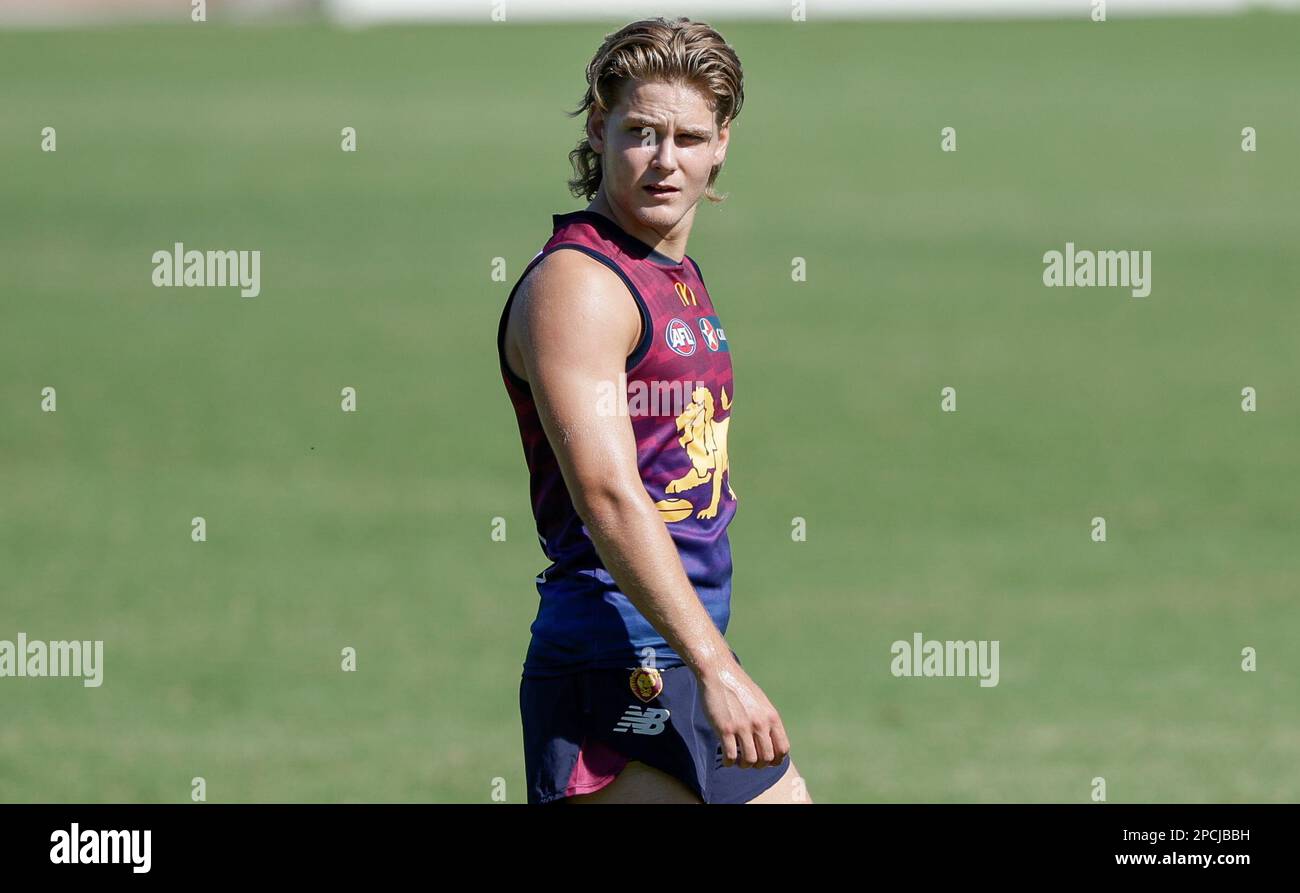 Will Ashcroft is seen during Brisbane Lions training at Brighton Homes ...