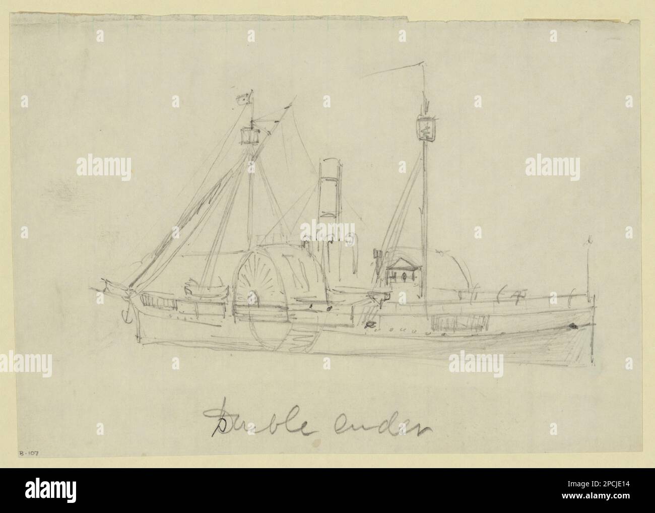 Double ender. Morgan collection of Civil War drawings. Ships, 1860-1870 ...
