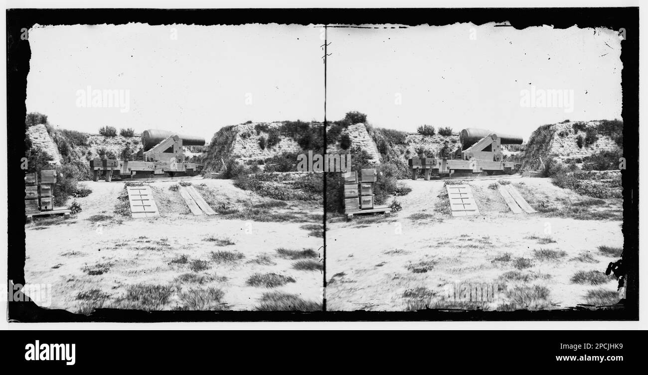 Dutch Gap Canal, James River, Virginia (vicinity). Interior of Fort ...