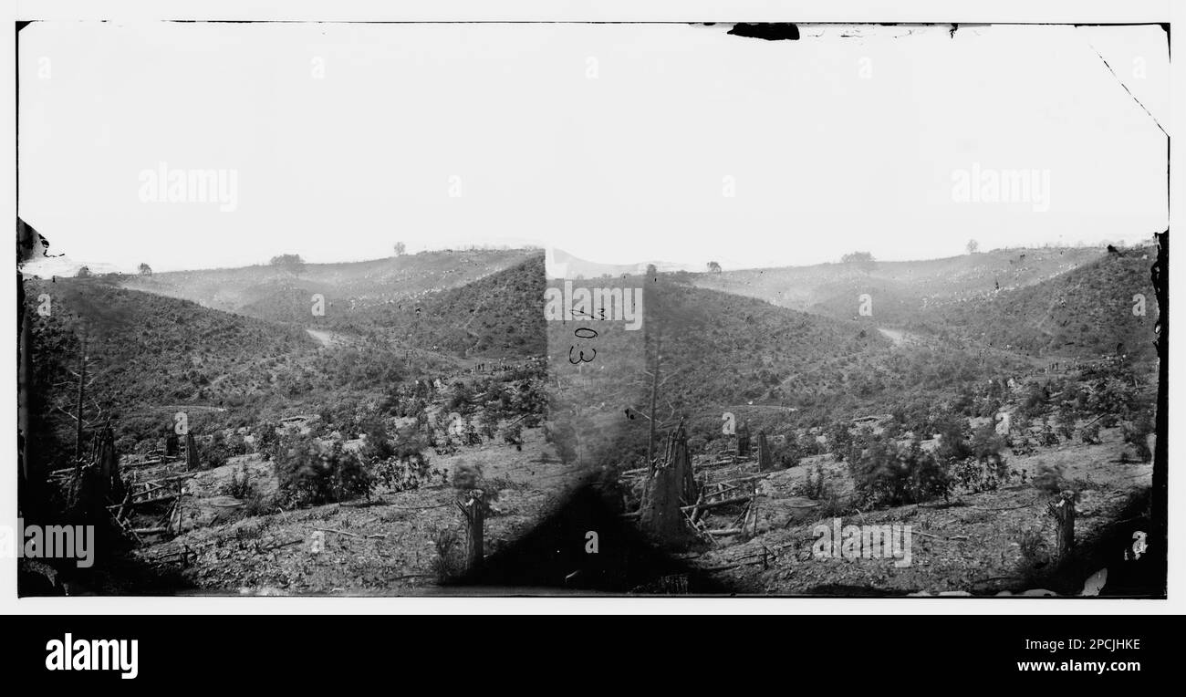 Belle Plain, Virginia (vicinity). Encampment of 7,000 Confederates in ...