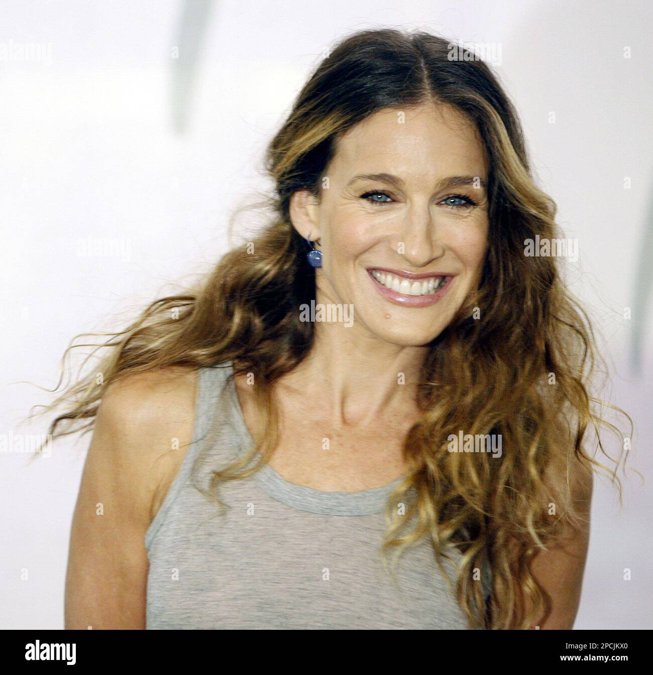Actress Sarah Jessica Parker poses during a meet and greet session with ...