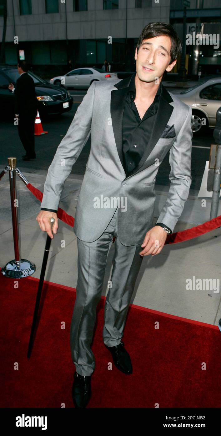 Cast member Adrien Brody poses for photographers at the premiere for ...