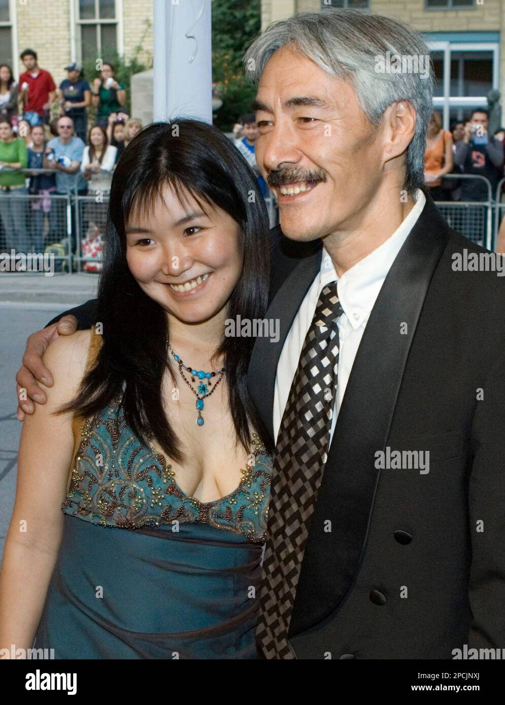 Actors Pakak Innukshuk, right, and Leah Angutimarik pose for ...