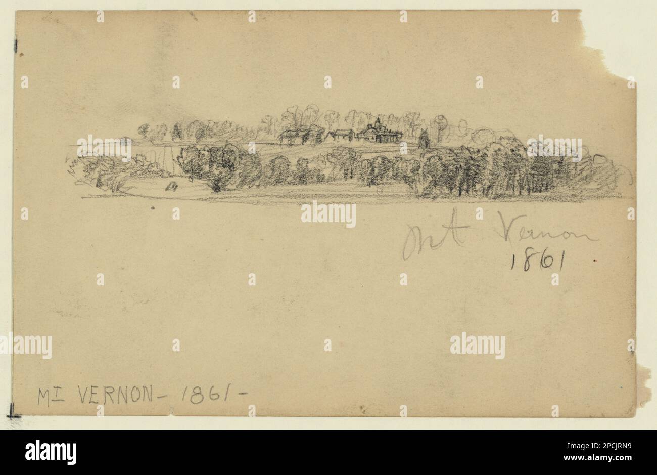 Mt. Vernon, 1861. Morgan collection of Civil War drawings. Dwellings ...