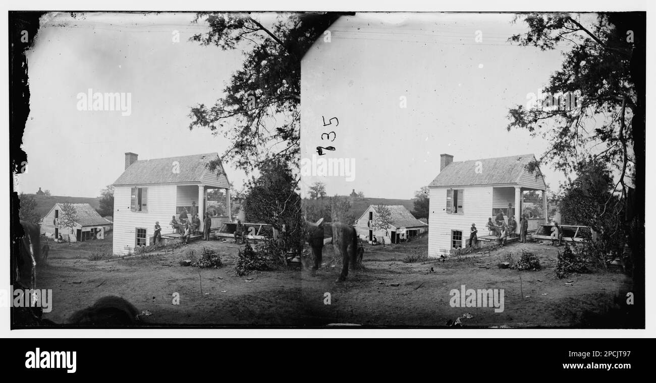 Fredericksburg, Virginia. House near Marye's house on heights in the ...
