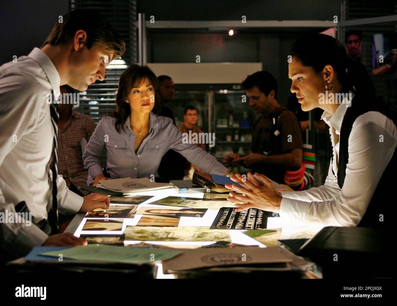 **FILE**Actors Gale Harold, left, Ming-Na, center, and Lisa Lackey ...