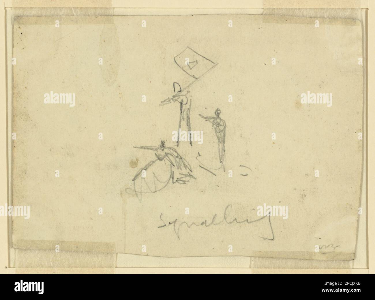 Signalling. Morgan collection of Civil War drawings. United States ...