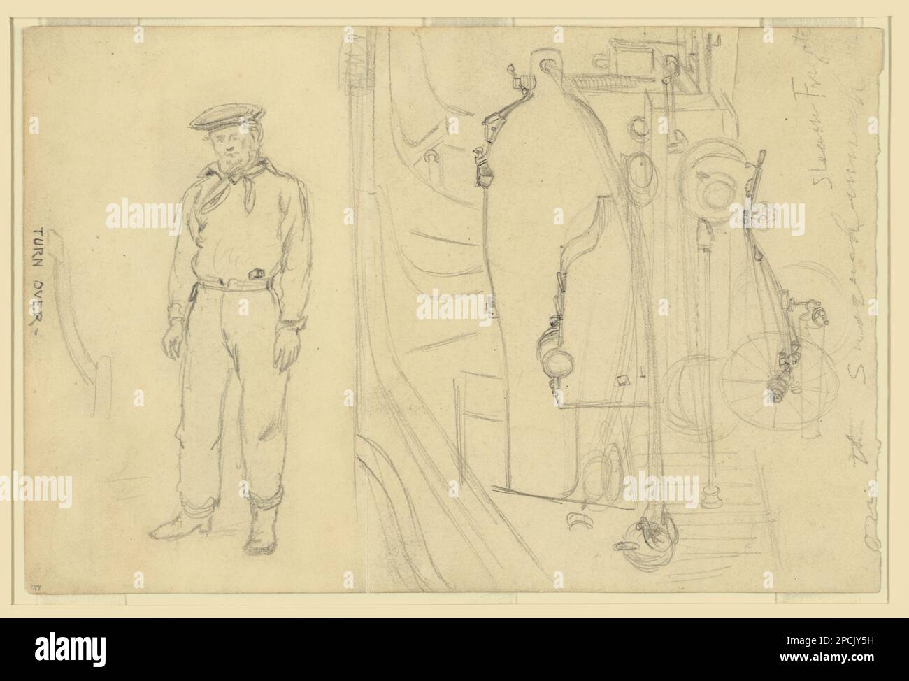 On the Susquehannah steam frigate. Morgan collection of Civil War ...