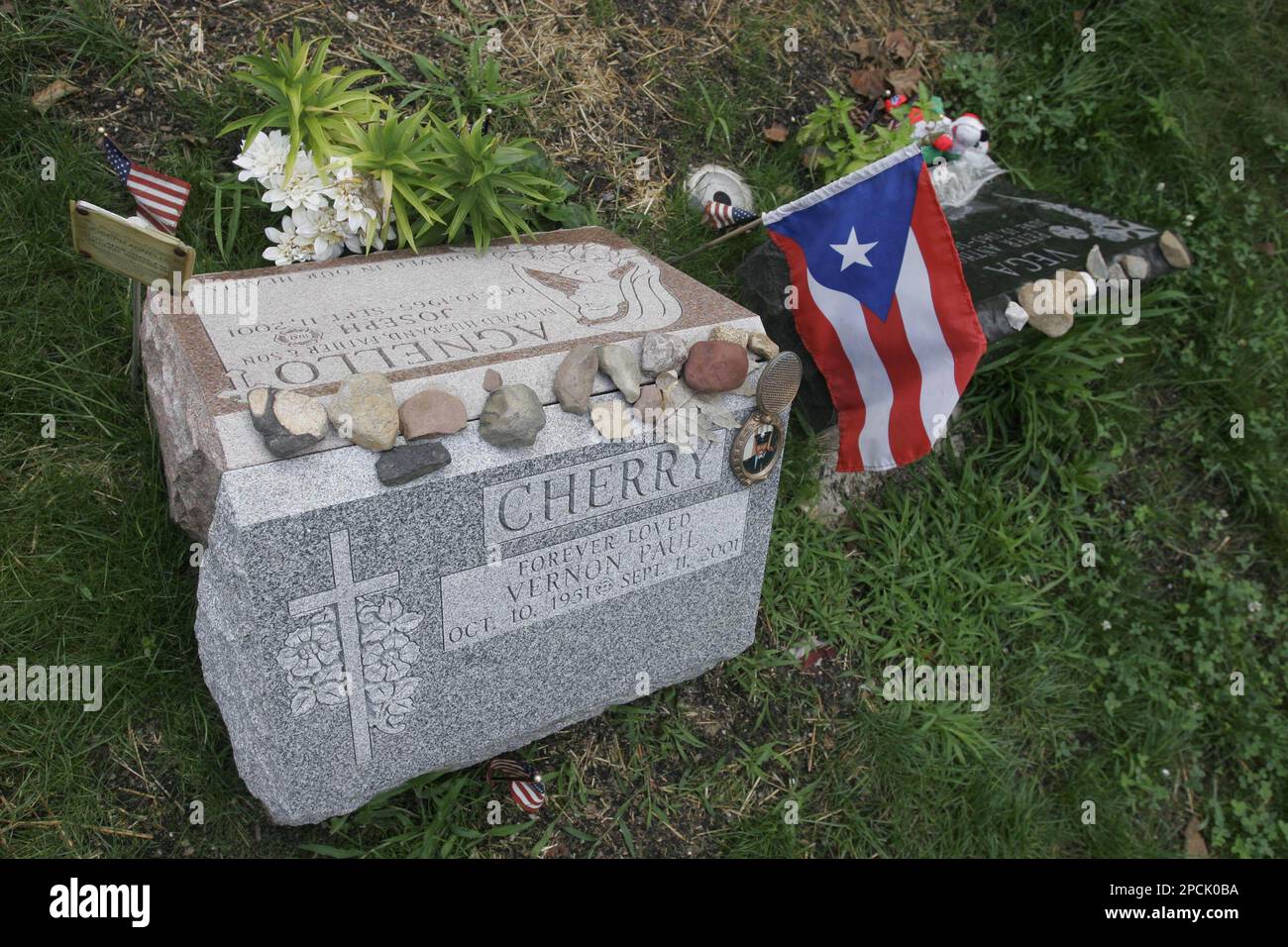 The gravestones of firefighters Vernon "Mo" Cherry and Joey "Bells ...
